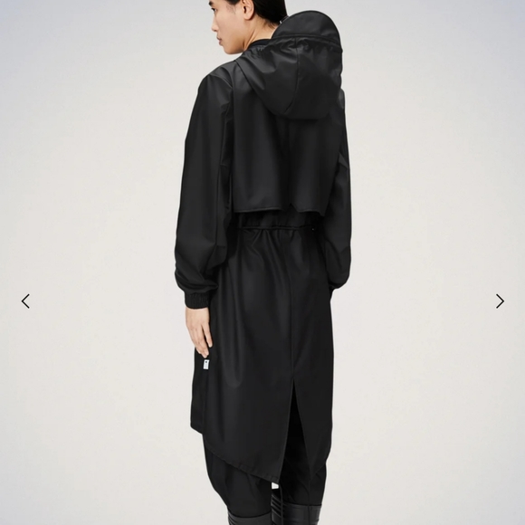 Rains | Jackets & Coats | Nwt Rains String Parka Navy Rain Coat Xs ...